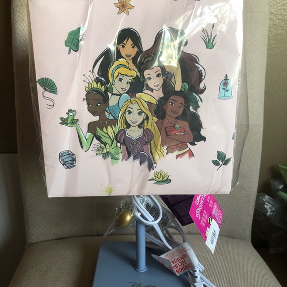 Disney | Other | New Disney Princess Portrait Pastel Pink Table Lamp ...